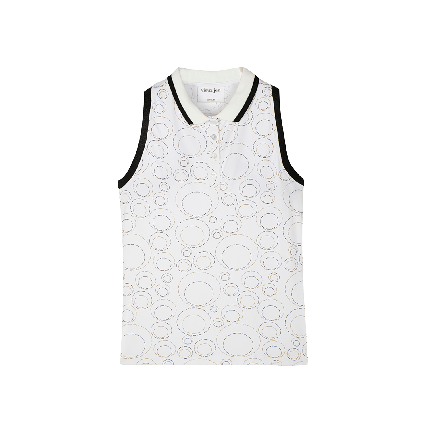Lio Top – Feminine Sleeveless Polo with Sweat-Wicking Fabric – vieux jeu